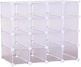 Shoe Rack Organiser 9 Plastic Drawer Shoe Storage Box Clear Stackable ...