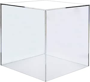 Amazon.com: Hollow Display Cube 10x10x10 Inches Acrylic Bin Jewelry Box ...