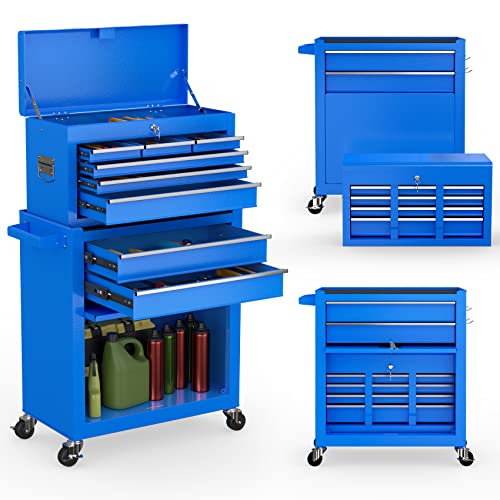 Fine Style 8-Drawer Rolling Tool Chest Tool Box,Removable Tool Storage ...