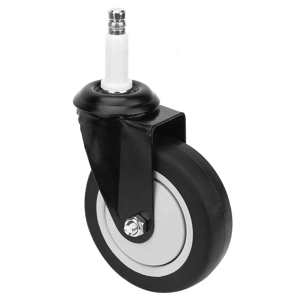 4pcs 4 Inch Swivel Caster Wheel M11 Circlip Stem Roller TPR Single ...