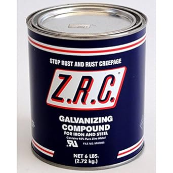 ZRC Cold Galvanizing Compound 1/2 Pint 95% Zinc (Z.R.C) 10001: Zinc ...
