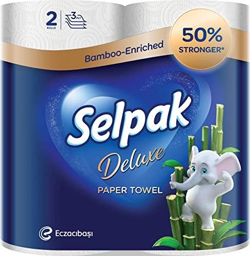 Selpak Deluxe Kitchen Paper Towel 80 Sheets X 3Ply, Pack Of 2 price in ...