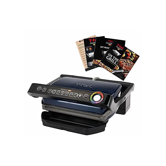 T-Fal Optigrill Xl Stainless Steel Large Indoor Electric Grill at ...