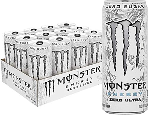 Monster Energy Zero Ultra, Sugar Free Energy Drink, 10.5 Ounce (Pack of ...