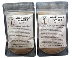 Amazon.com : Agar Agar Powder 2 Ounces (2 pack) - Excellent Gel ...