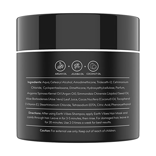 Earth Vibes Hydrating Argan Oil Hair Mask Conditioner - Deep ...