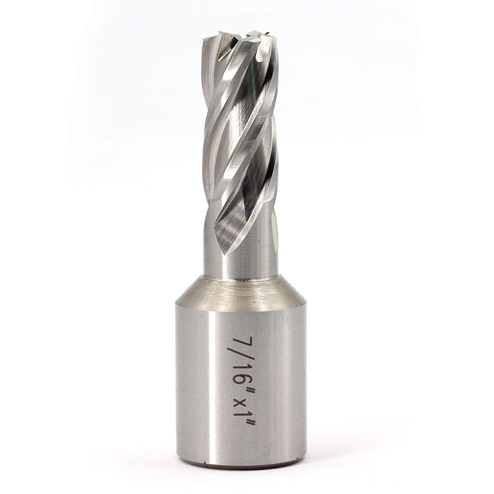 Annular Cutter JESTUOUS 3/4 Inch Weldon Shank 7/16 Cutting Diameter 1 ...
