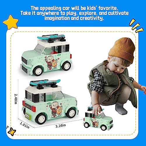SUNHABI Seaside Retreat with Camping Car Toy Building Sets for 5-Year ...