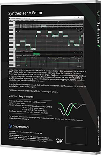 Recording Equipment Dreamtonics Synthesizer V Editor Computer Recording
