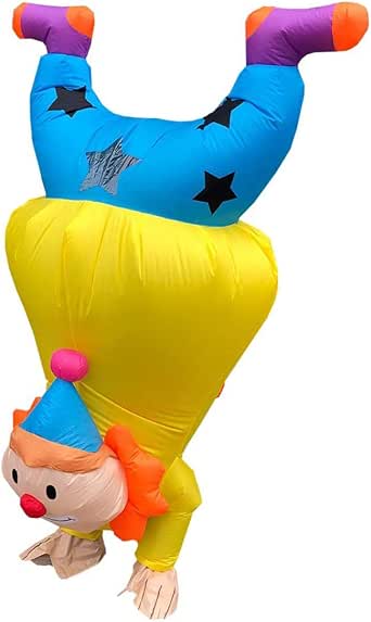 Handstand Clown Inflatable Clothing Adult Blow Up Holiday Party Costume ...