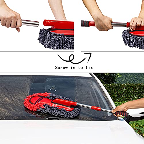 Soft Microfiber Car Duster Exterior Scratch Free Multipurpose Duster ...