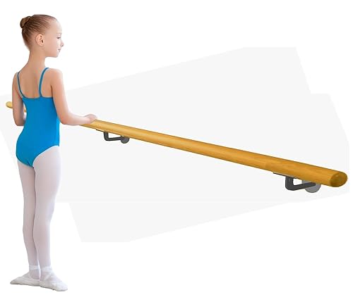 Ballet Barre 8 FT Long 2.0” Diameter Black Single Bar, Kids and Adults ...