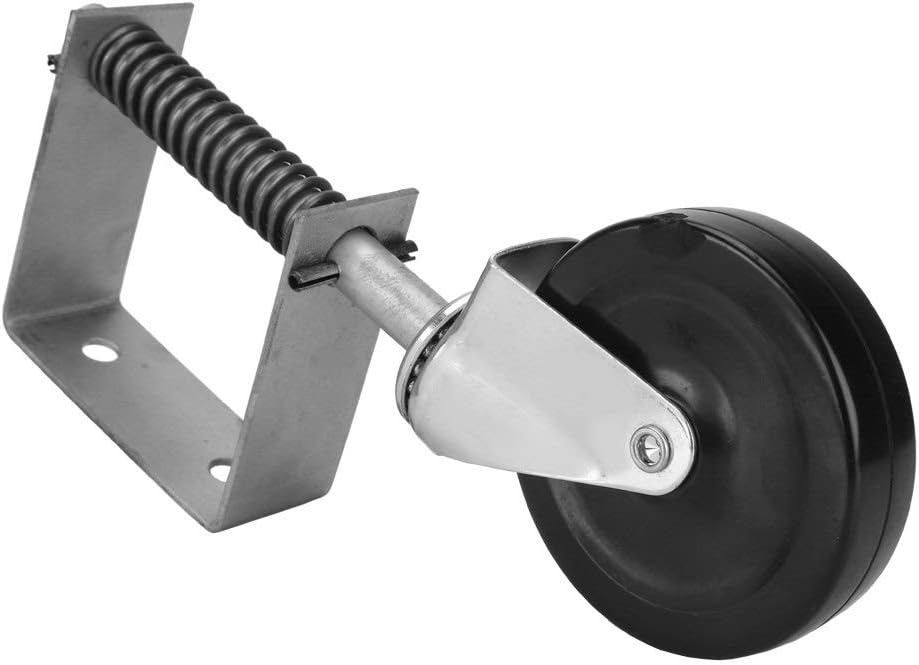 Gate Wheel – 4″ Rubber Gate Wheel Spring Loaded Gate Castor Heavy Duty ...