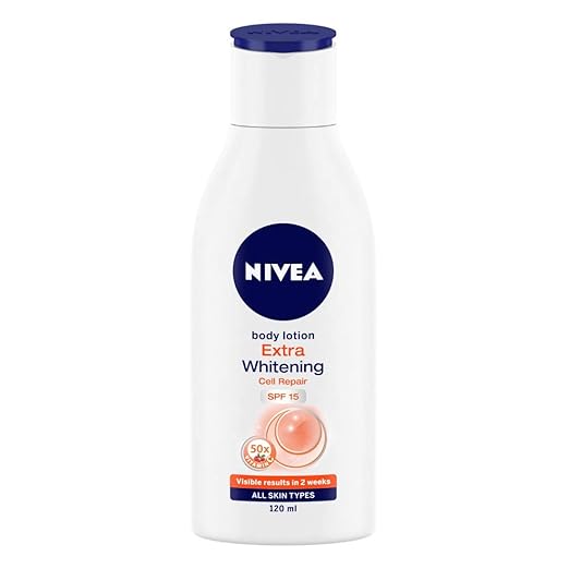Buy NIVEA Body Lotion, Extra Whitening Cell Repair SPF 15, For All Skin ...