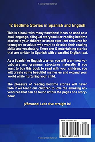 12 Bedtime Stories in Spanish and English: Learn Spanish with Parallel ...