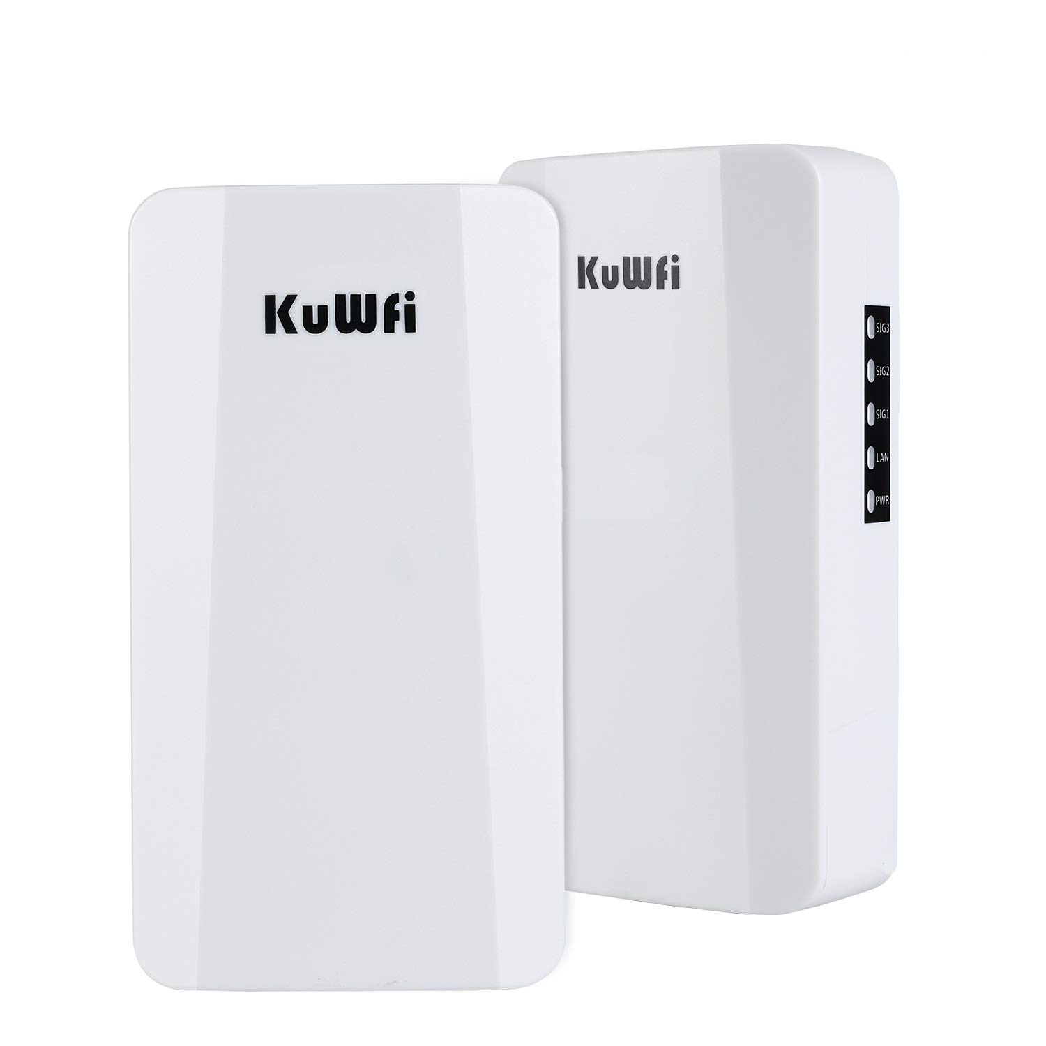 Buy KuWFi 2-Pack 300Mbps 2.4G Outdoor Wireless Bridge Long Range Point ...