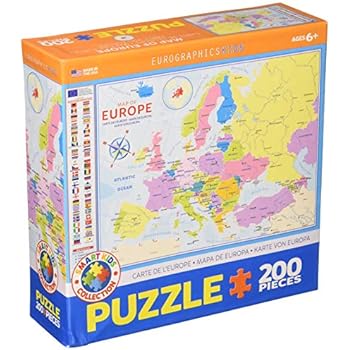 Amazon.com: EuroGraphics Map of Europe Puzzle (1000 Piece): Toys & Games