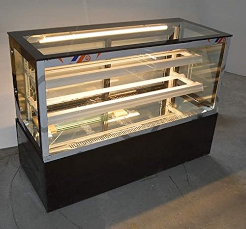 INTBUYING 220V 47inch Glass Refrigerated Cake Pie Showcase Bakery ...