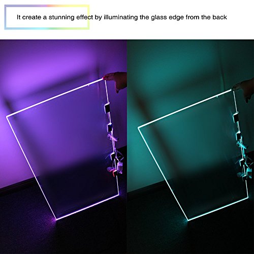 Купить RGB LED Glass Edge Lighting Kit: 4pcs RGB LED Glass Shelf Lights ...
