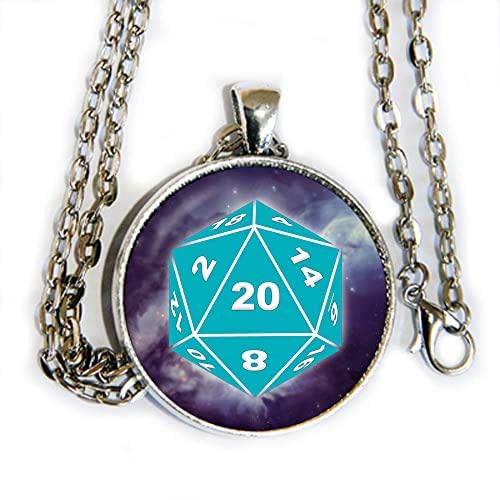 Amazon.com: D20 image - D&D DND - pendant necklace - HM : Handmade Products