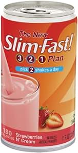Amazon.com : Slim Fast Optima Ready To Drink Strawberry Shake, 11-Ounce ...