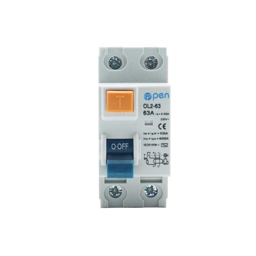 Interruttori automatici 40A 300mA, 25A 2P RCCB 2P 25A 63A Interruttore ...
