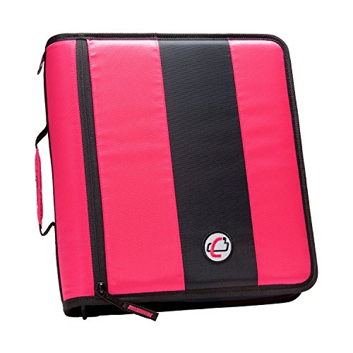 Case-it 2-Inch Ring Zipper Binder, Neon Pink (D-251-NeoPnk) Office ...