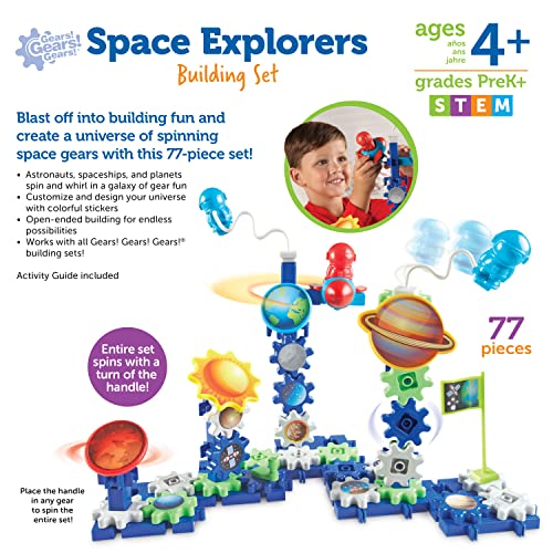 Learning Resources Gears! Gears! Gears! Space Explorers Building Set ...