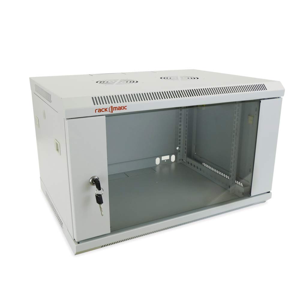 Server rack cabinet 19 inch 6U 600x450x370mm wallmount: Amazon.co.uk ...