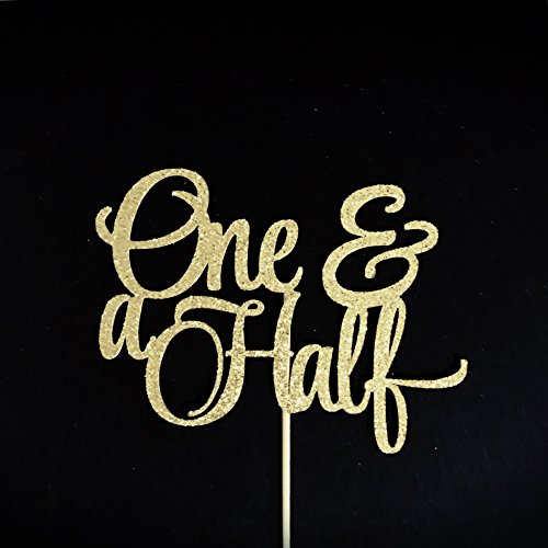 Buy Atelier Elegance One and a Half Birthday Cake Topper, 1 1/2 ...