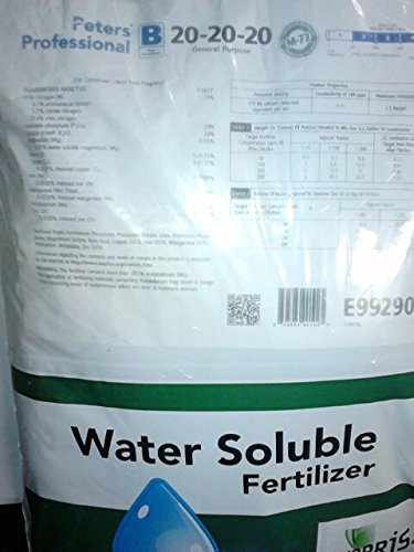 Peter’s 20-20-20. 1/2 Pound. General Purpose Water Soluble Fertilizer ...
