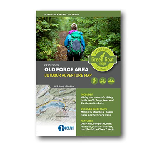 Adirondacks Old Forge Area Outdoor Adventure Map | Old Forge Trail Map ...