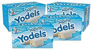 Amazon.com: Drake's Alpine Yodels, 40 Twin-Wrapped Frosted Creme Filled ...
