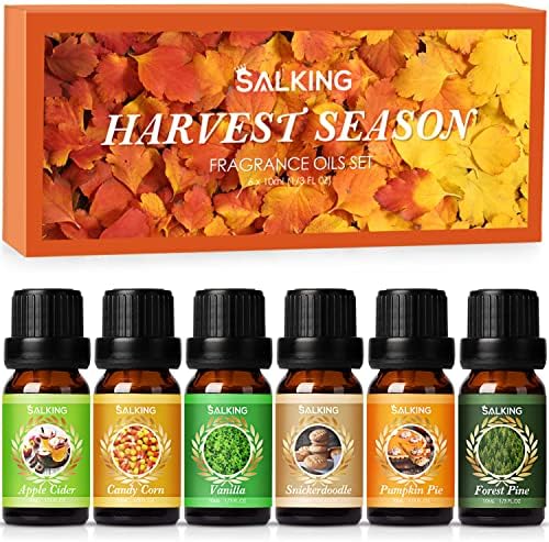 SALKING Autumn Fragrance Oils, Premium Fall Essential Oils for Diffuser ...