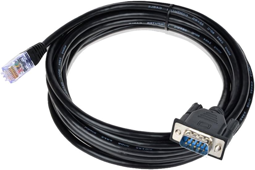 RJ45 to RS232,COOSO DB9 9-Pin Serial Port Male to RJ45 Female Cat5 ...