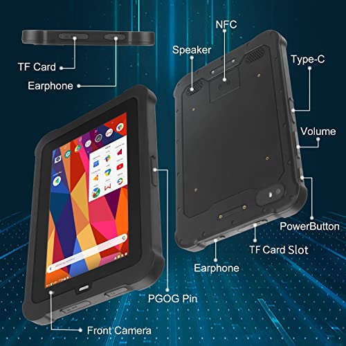 Rugged Tablet, 8-inch Android Rugged Tablet, WiFi Android Tablet, 2GB ...