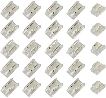 Masterwon 2-Pin COB LED Strip Connector Kit for Strip-to-Wire and Strip ...