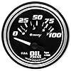 Equus 7264 7000 Series Oil Pressure Gauge 2 in. 90 Degree Sweep 7000 ...