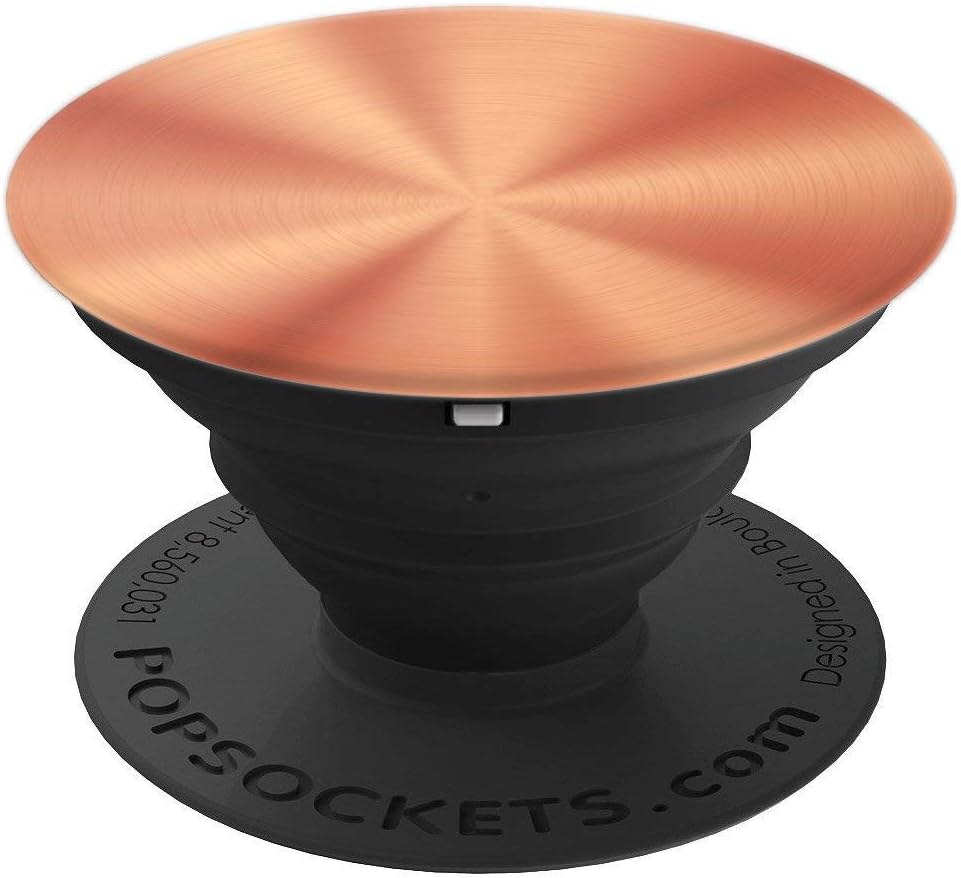 Amazon.com: Cute Rose Bronze Pop Socket Pink Blush For Girls PopSockets ...