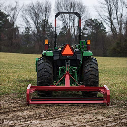 Titan Attachments 8 FT Land Leveler and Grader for 3 Point Tractor Fits ...