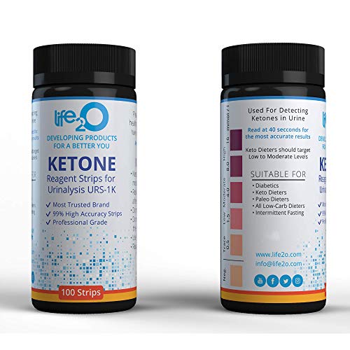 Keto Urine Test Strips 100ct, Ketone Urinalysis Testing Kit for Ketosis ...
