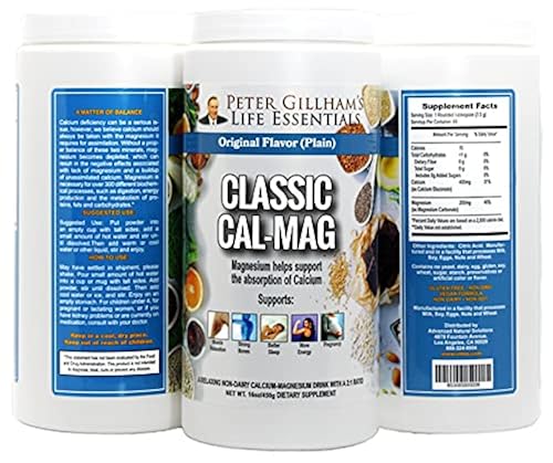 Classic Cal-Mag Powder, Original 2:1 Formula, 16oz(60 Servings)Stress ...