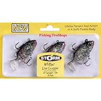 Amazon.com : Storm 3" WildEye Live Sunfish - 3 pack Dual Hooks ...