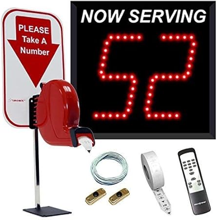 2-Digit Take A Number System with Ticket Dispenser: Amazon.ca: Electronics