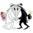 Amazon.com: (Set of 3) Spy vs Spy Printed Decal Sticker - Sticker ...