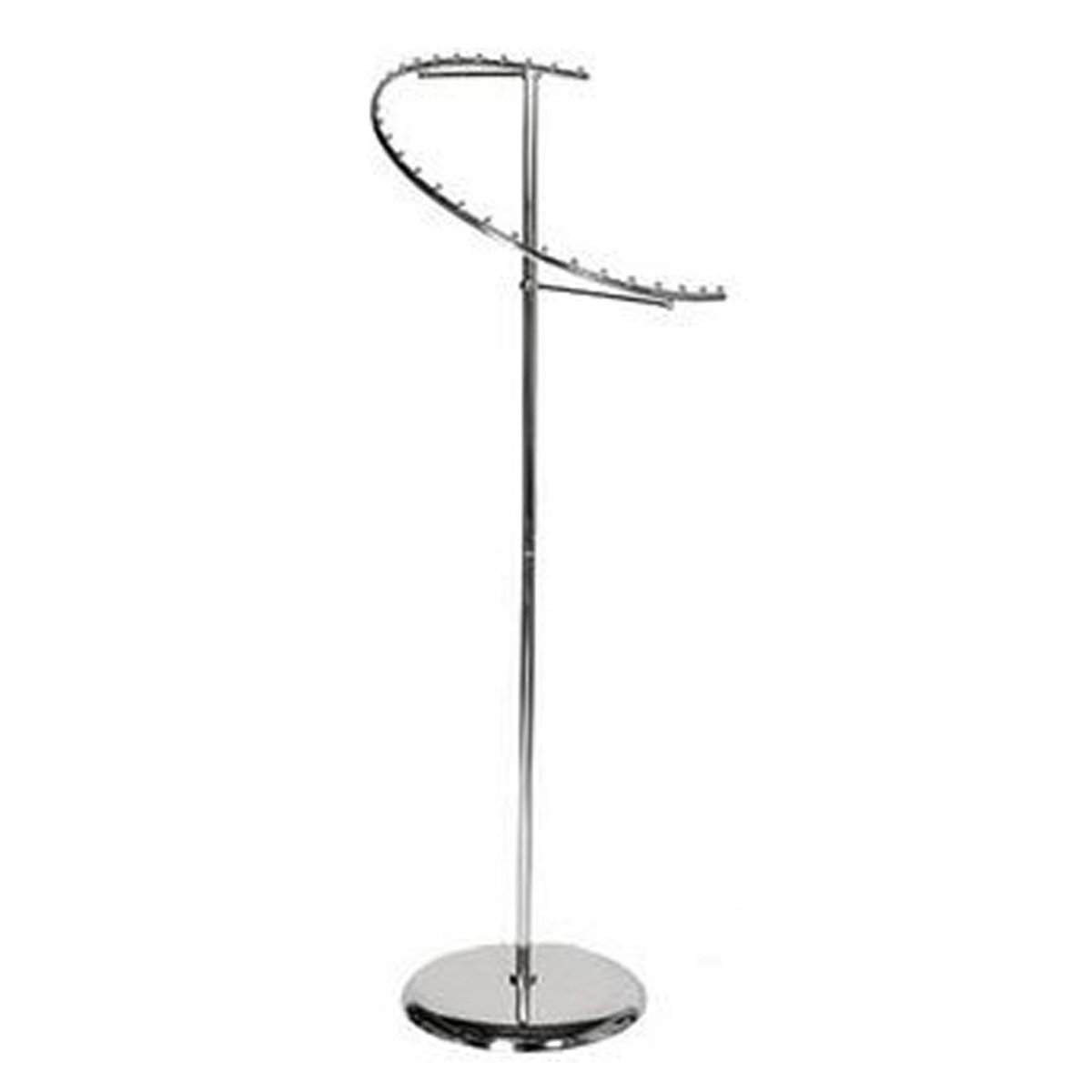 HEAVY DUTY CHROME RETAIL CLOTHING DISPLAY STANDS (SPIRAL CLOTH RAIL ...