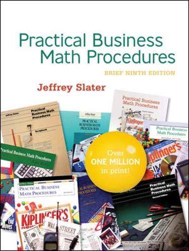 Practical Business Math Procedures Brief Edition with Student DVD ...