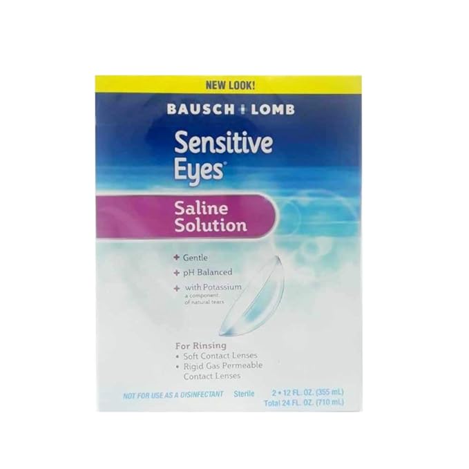 Amazon.com : Bausch and Lomb Sensitive Eyes Saline Solution -- 24- oz ...