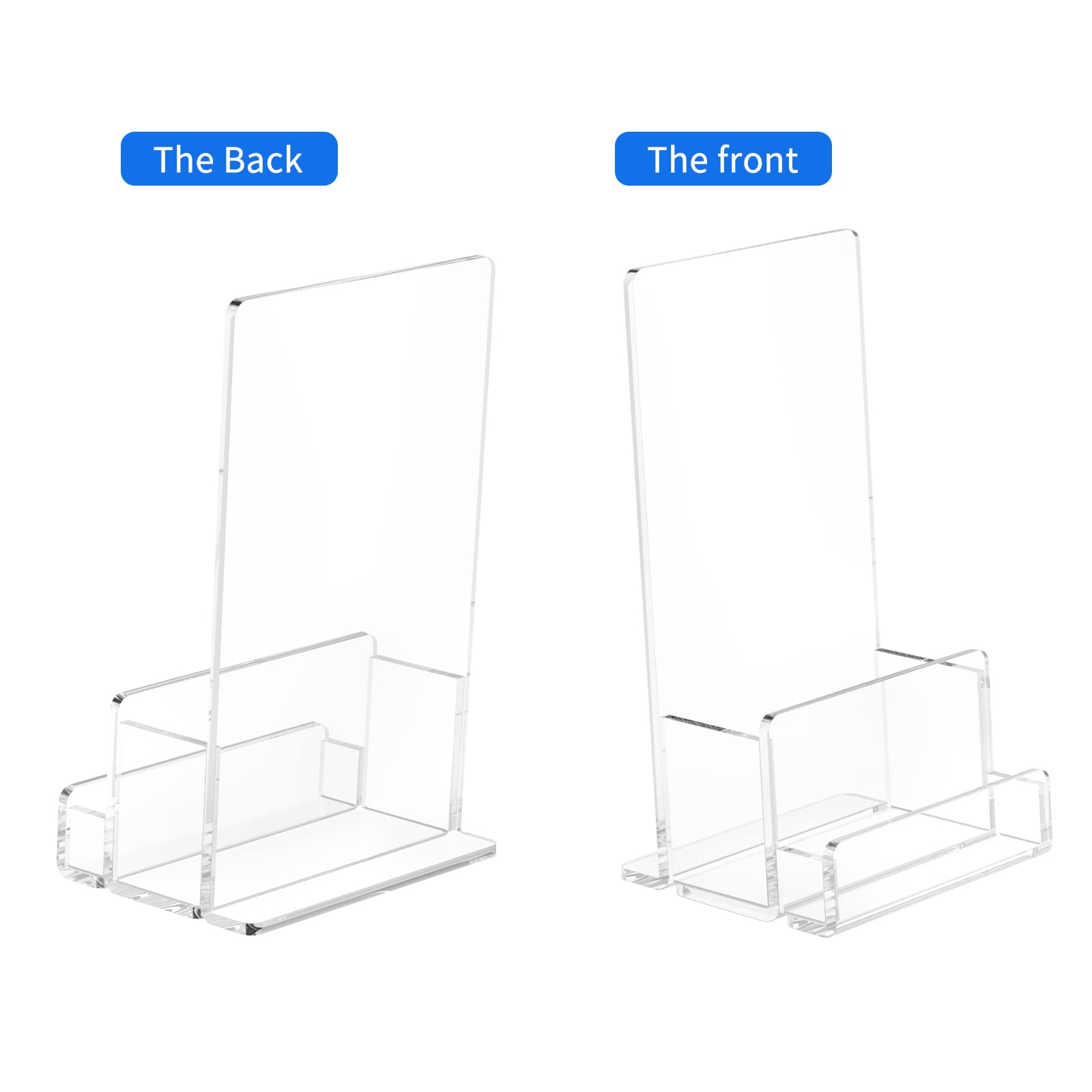 Mua NIUBEE 2-Pack Acrylic Brochure Holder 4‘’ , Clear Brochure Display Stand with Acrylic ...