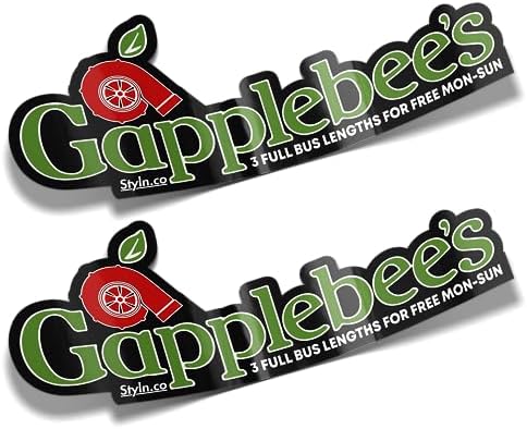 STYLN GAPPLEBEES Slap Sticker (2) CAR Truck Vinyl Sticker Decal Racing ...